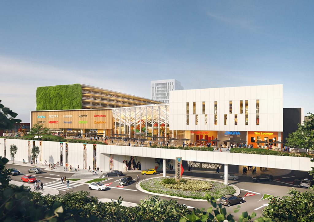 Afi Park Brașov, primul mall din România cu vedere spre Munții Carpați